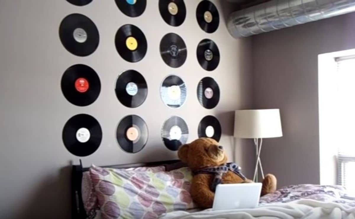 Ideas para decorar con discos de vinilo algunos espacios de casa